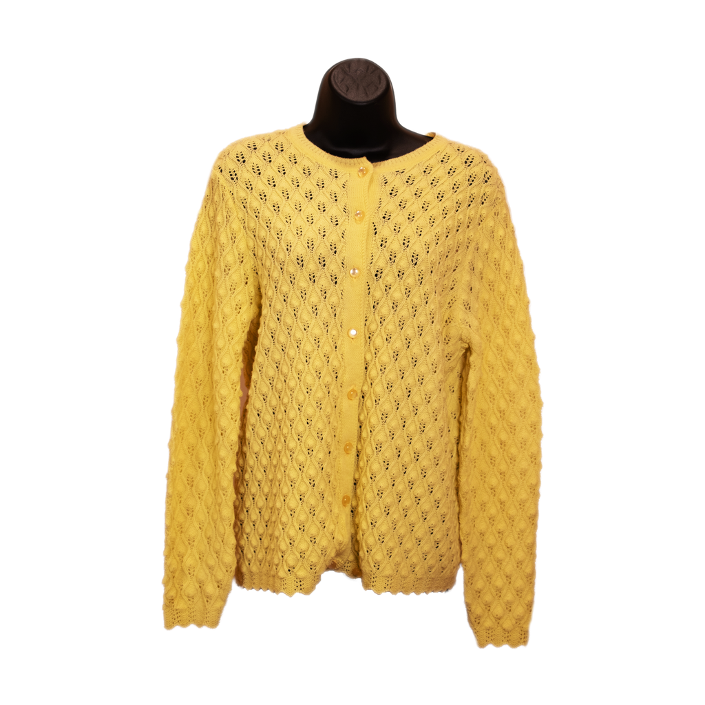 1950's Yellow British Vogue Cardigan Sweater – Shop Divine Vintage
